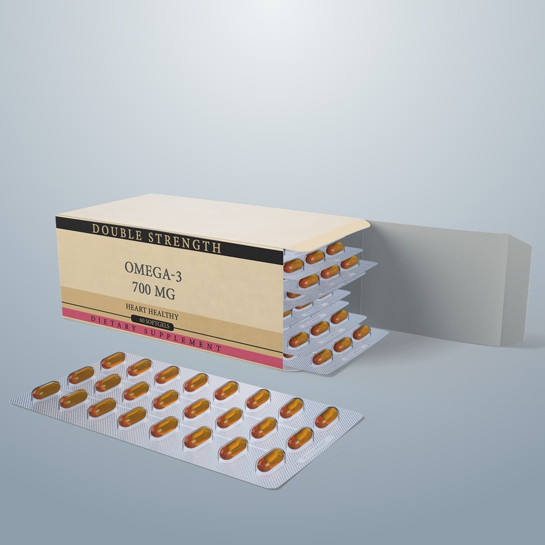 Medication pills package 3D model - TurboSquid 1151233