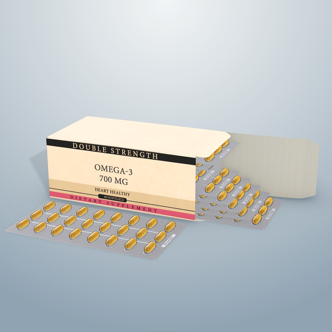 Medication pills package 3D model - TurboSquid 1151233