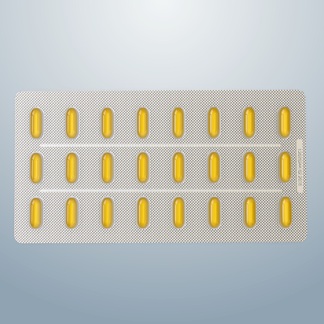 Medication pills package 3D model - TurboSquid 1151233