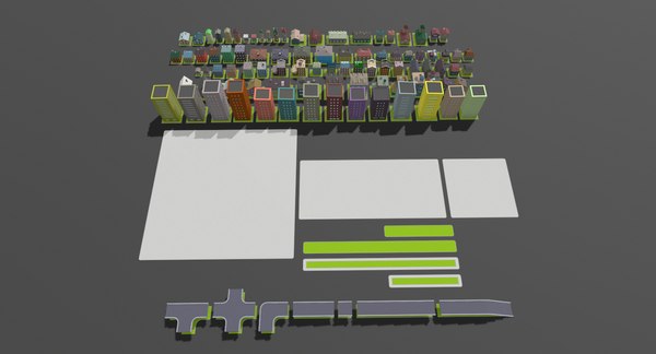 City pack 3D model - TurboSquid 1282246