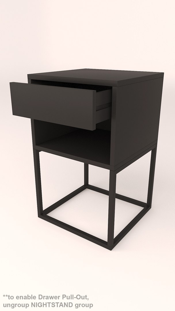 Free 3D IKEA VIKHAMMER NIGHTSTAND - TurboSquid 2100843