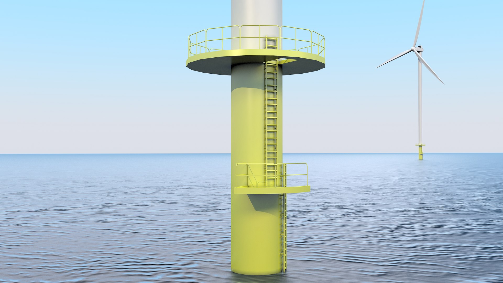 Wind Turbine Offshore 3D Model - TurboSquid 1817152