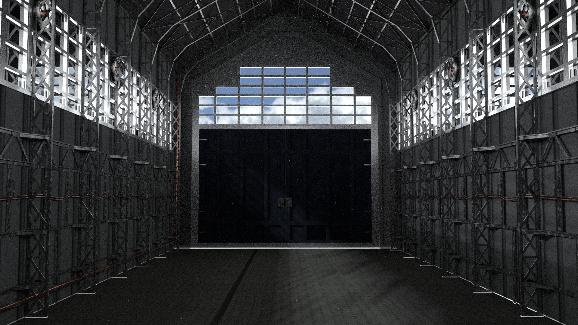 Laos Spaceship Hangar Model - TurboSquid 2233839