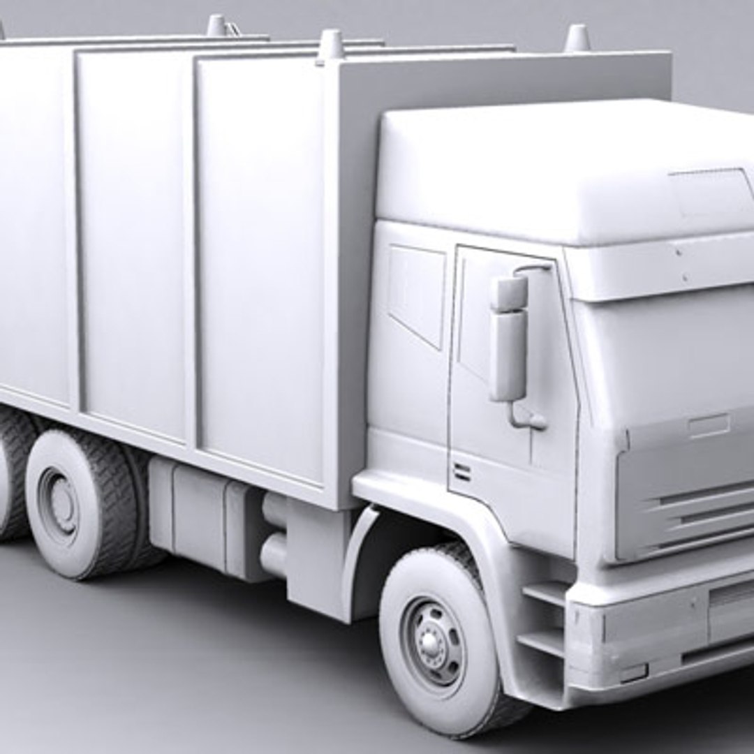 Truck Garbage 3d Model