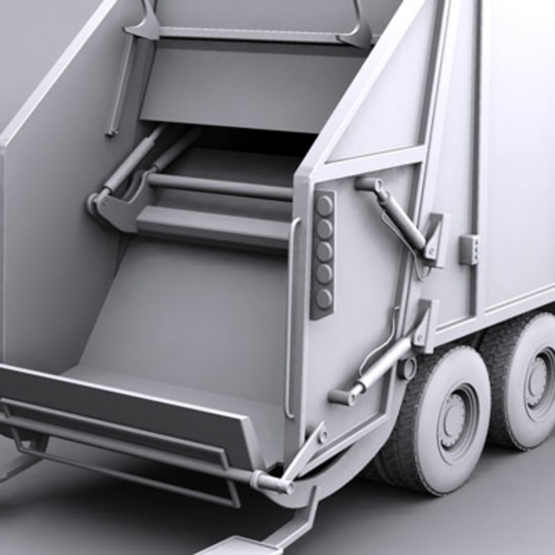 Truck Garbage 3d Model