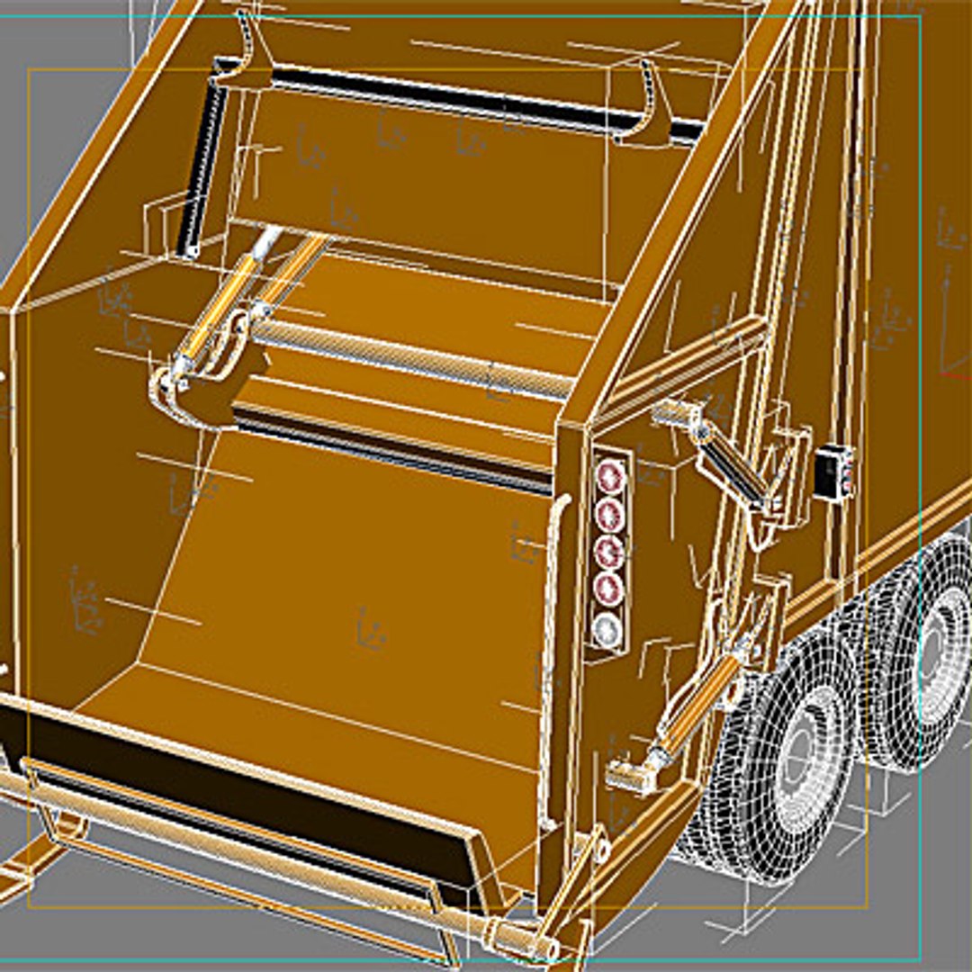 Truck Garbage 3d Model
