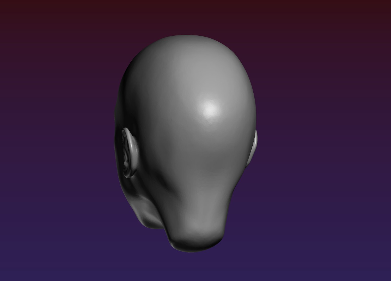 Male Head 7 - Bald Head Model - TurboSquid 1889201