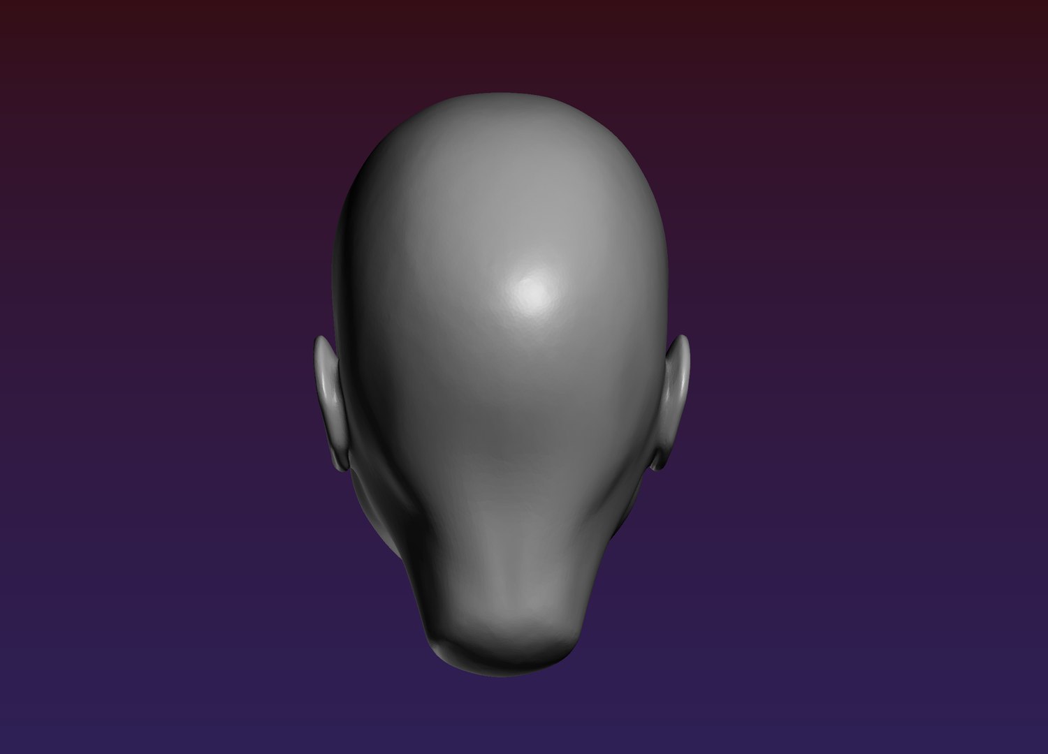 Male Head 7 - Bald Head Model - TurboSquid 1889201