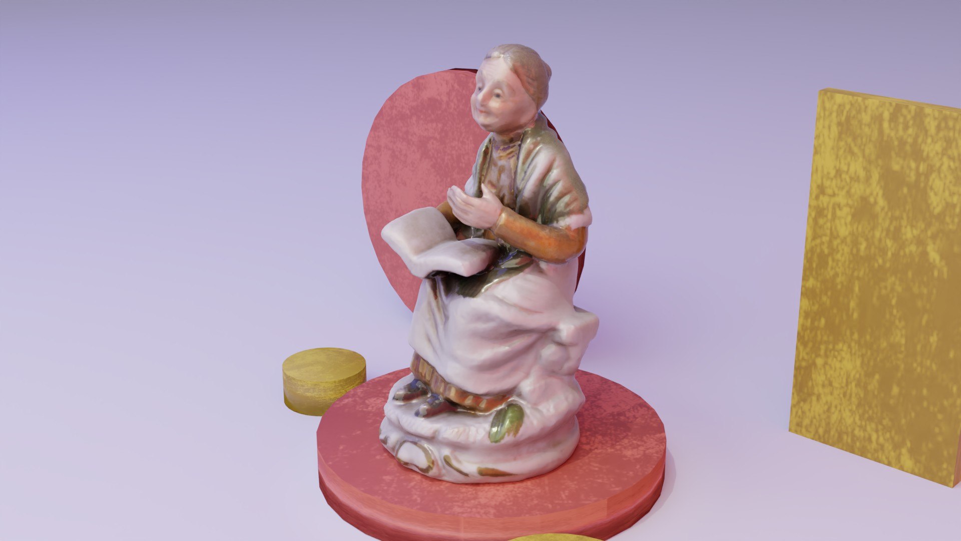 Old woman statue high-poly 3D model model - TurboSquid 1797196