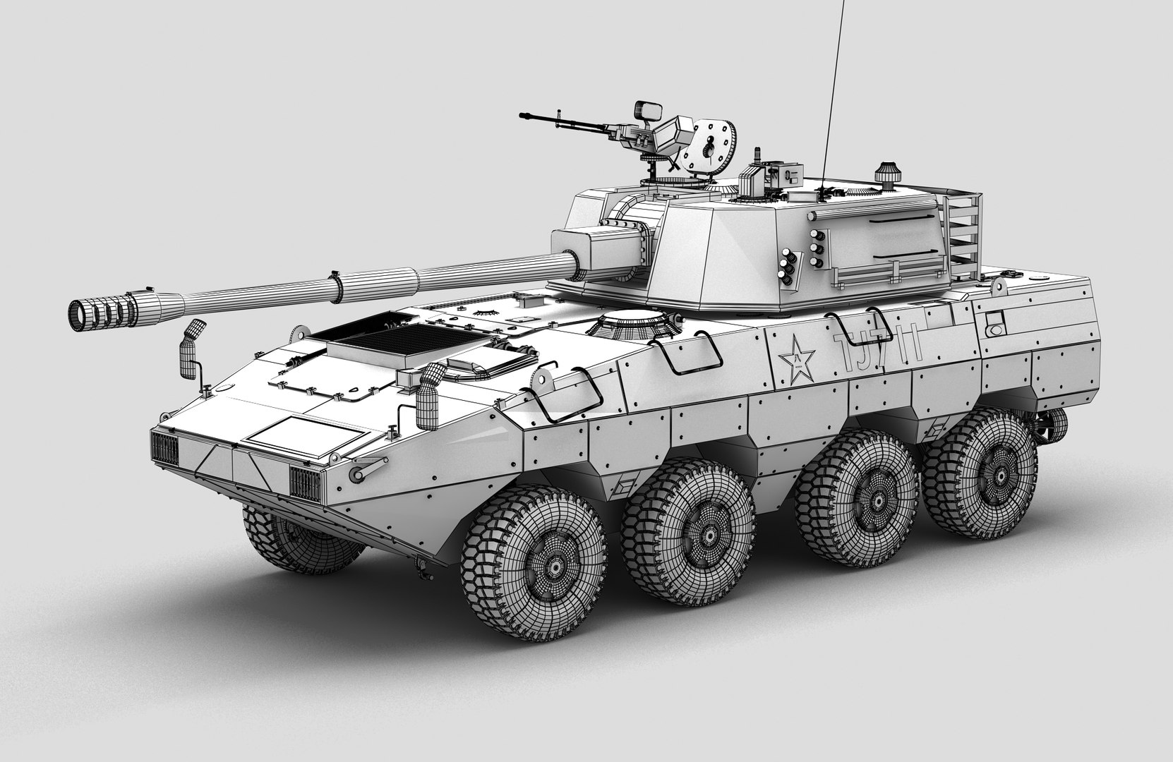 3D model PLA ZTL-11 Assault Vehicle - TurboSquid 2014532