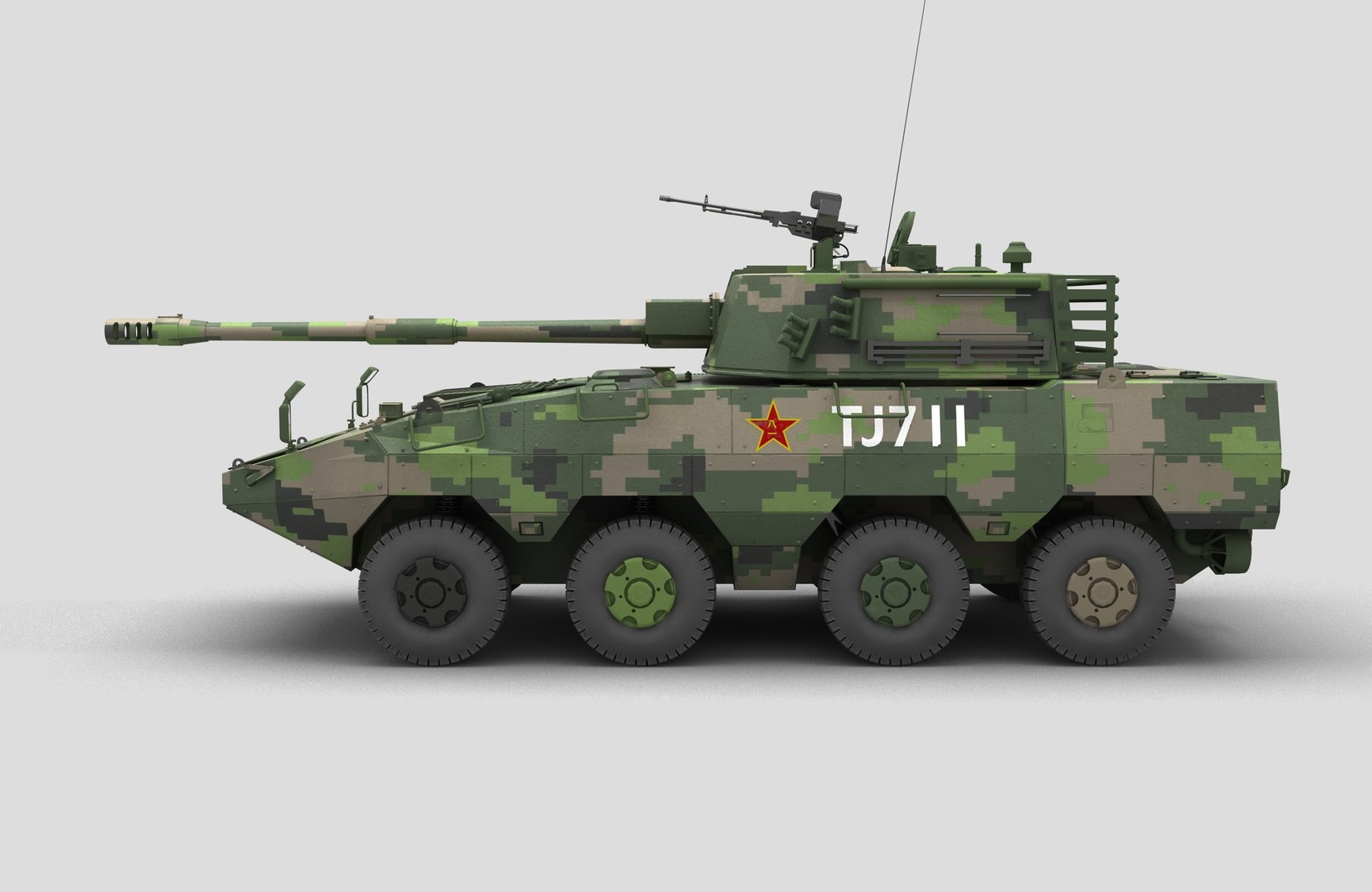 3D model PLA ZTL-11 Assault Vehicle - TurboSquid 2014532