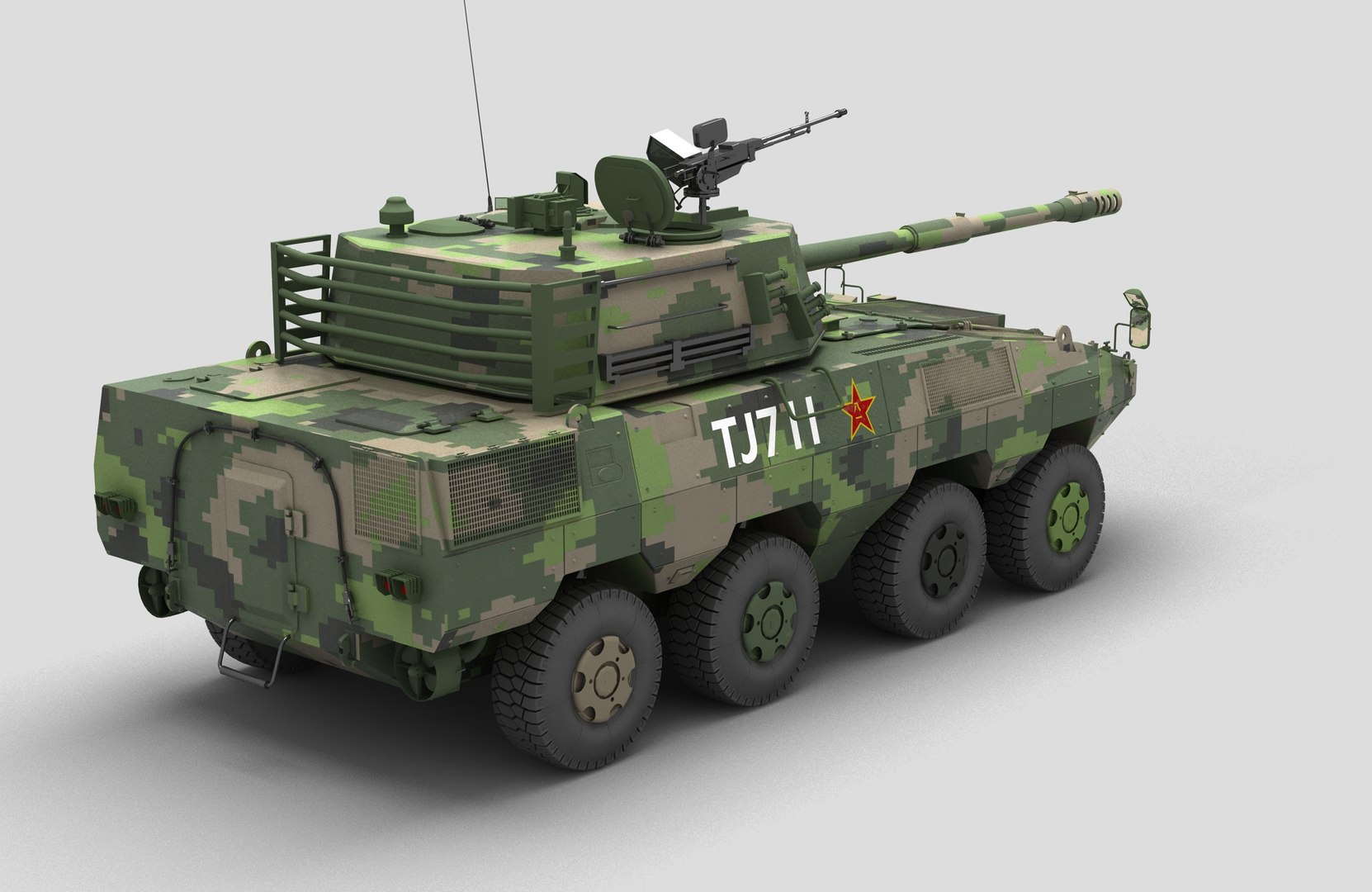 3D model PLA ZTL-11 Assault Vehicle - TurboSquid 2014532