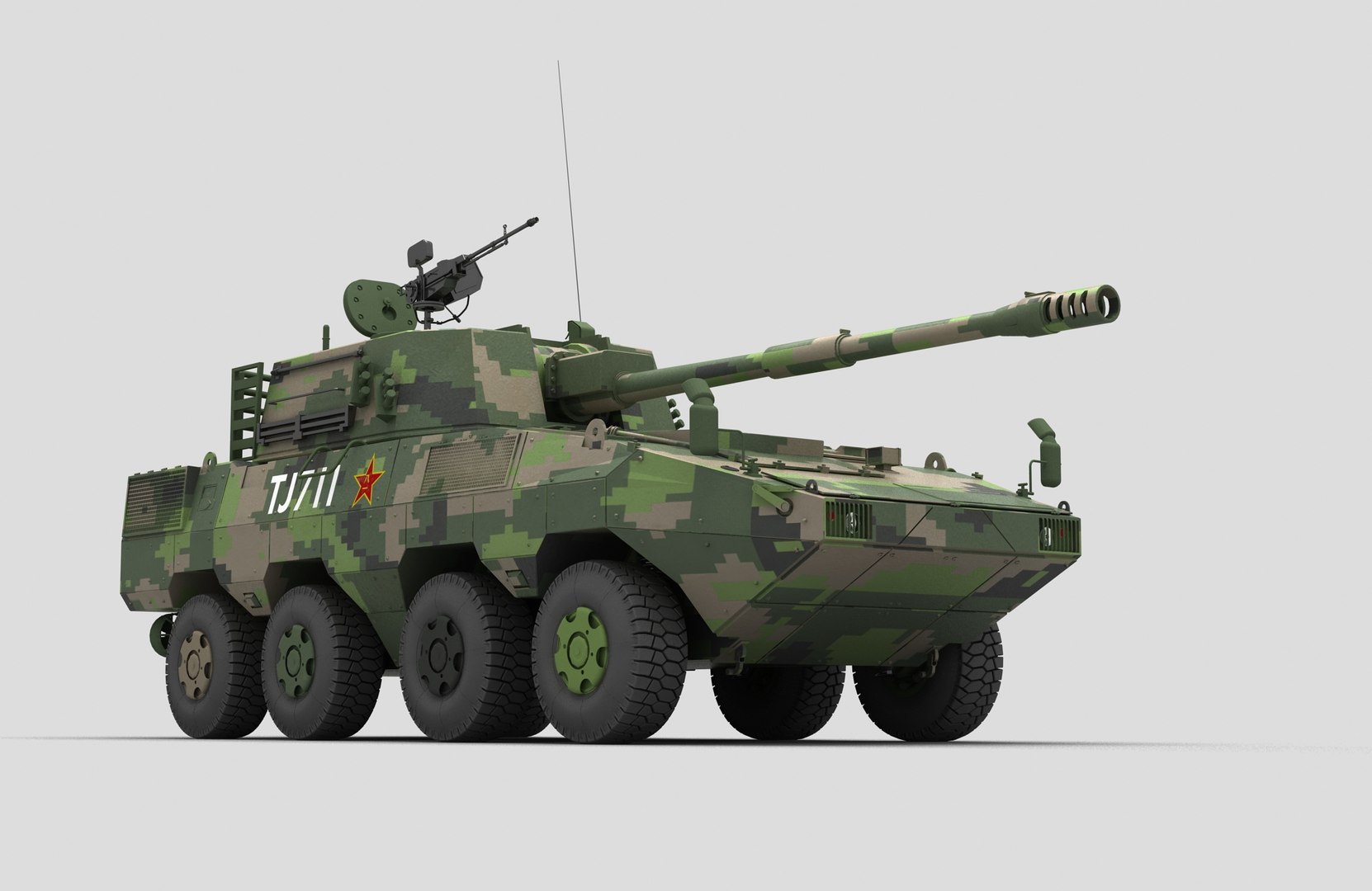 3D model PLA ZTL-11 Assault Vehicle - TurboSquid 2014532
