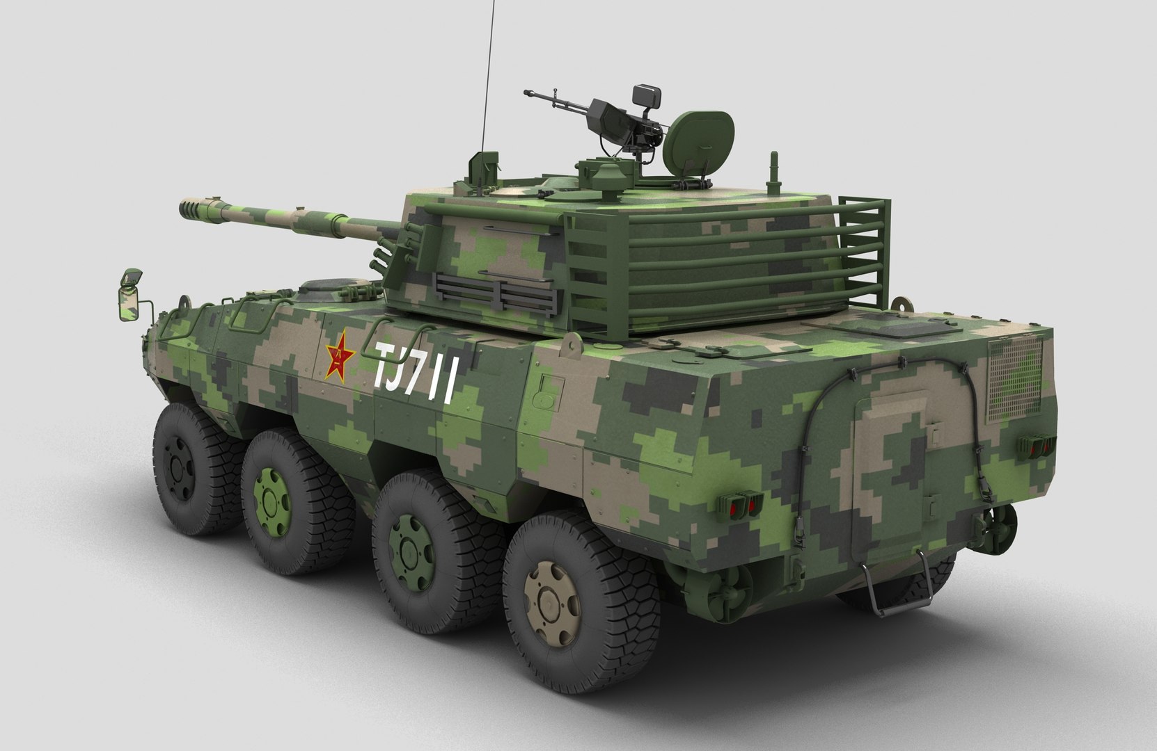 3D model PLA ZTL-11 Assault Vehicle - TurboSquid 2014532