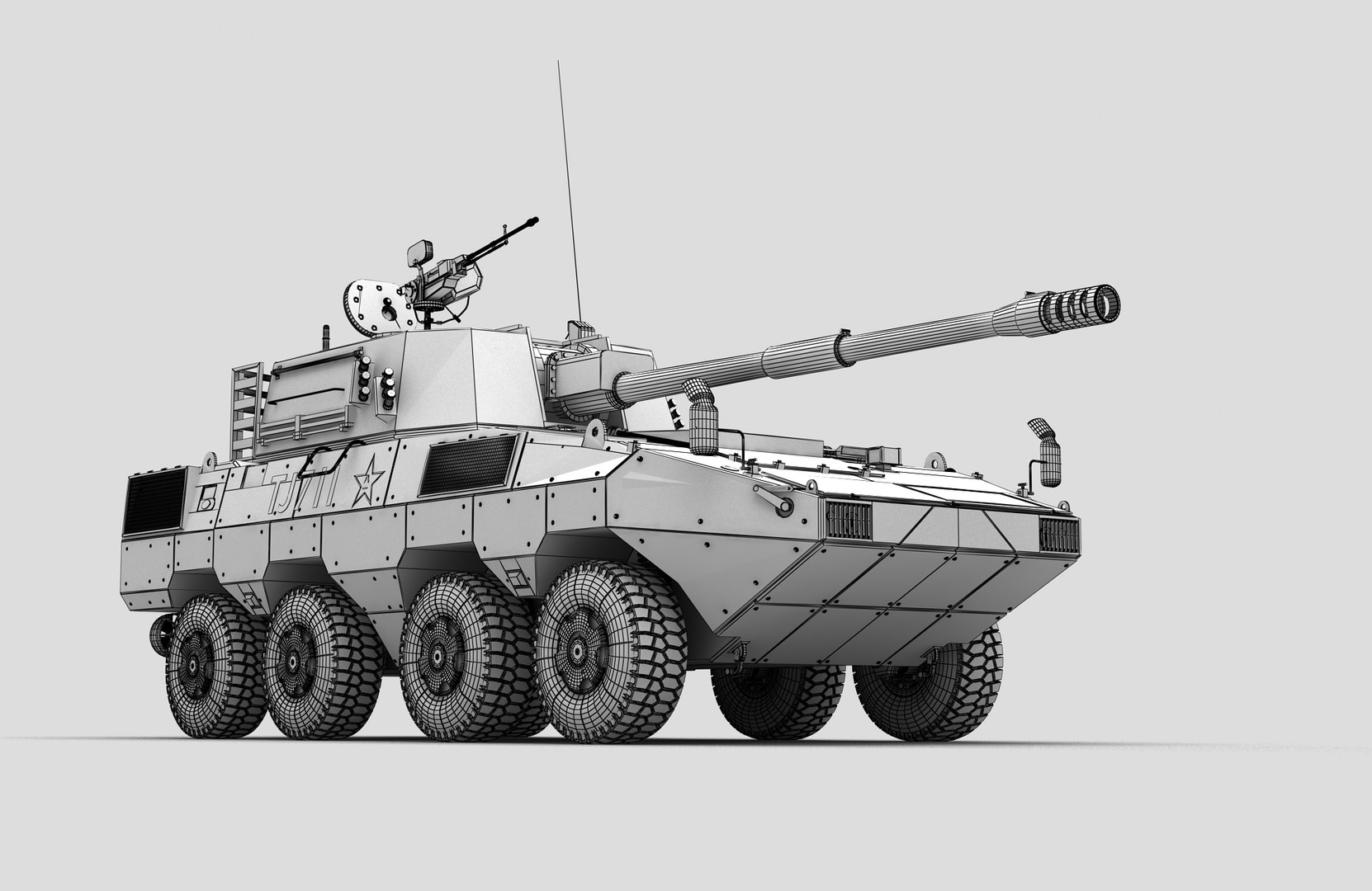 3D model PLA ZTL-11 Assault Vehicle - TurboSquid 2014532
