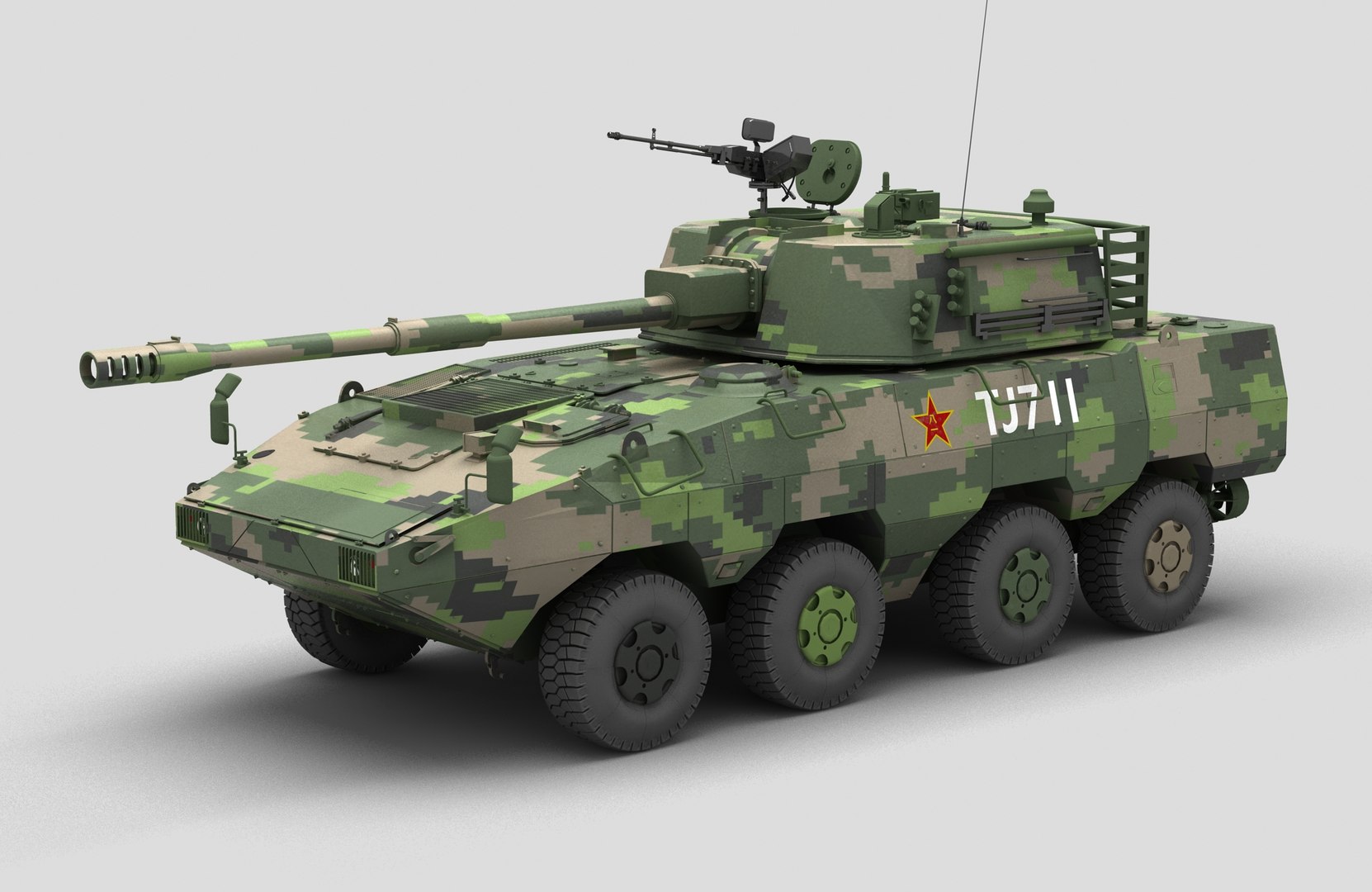 modelo 3d PLA ZTL-11 Assault Vehicle - TurboSquid 2014532