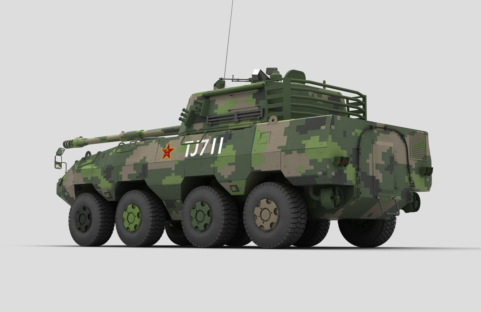 3D model PLA ZTL-11 Assault Vehicle - TurboSquid 2014532
