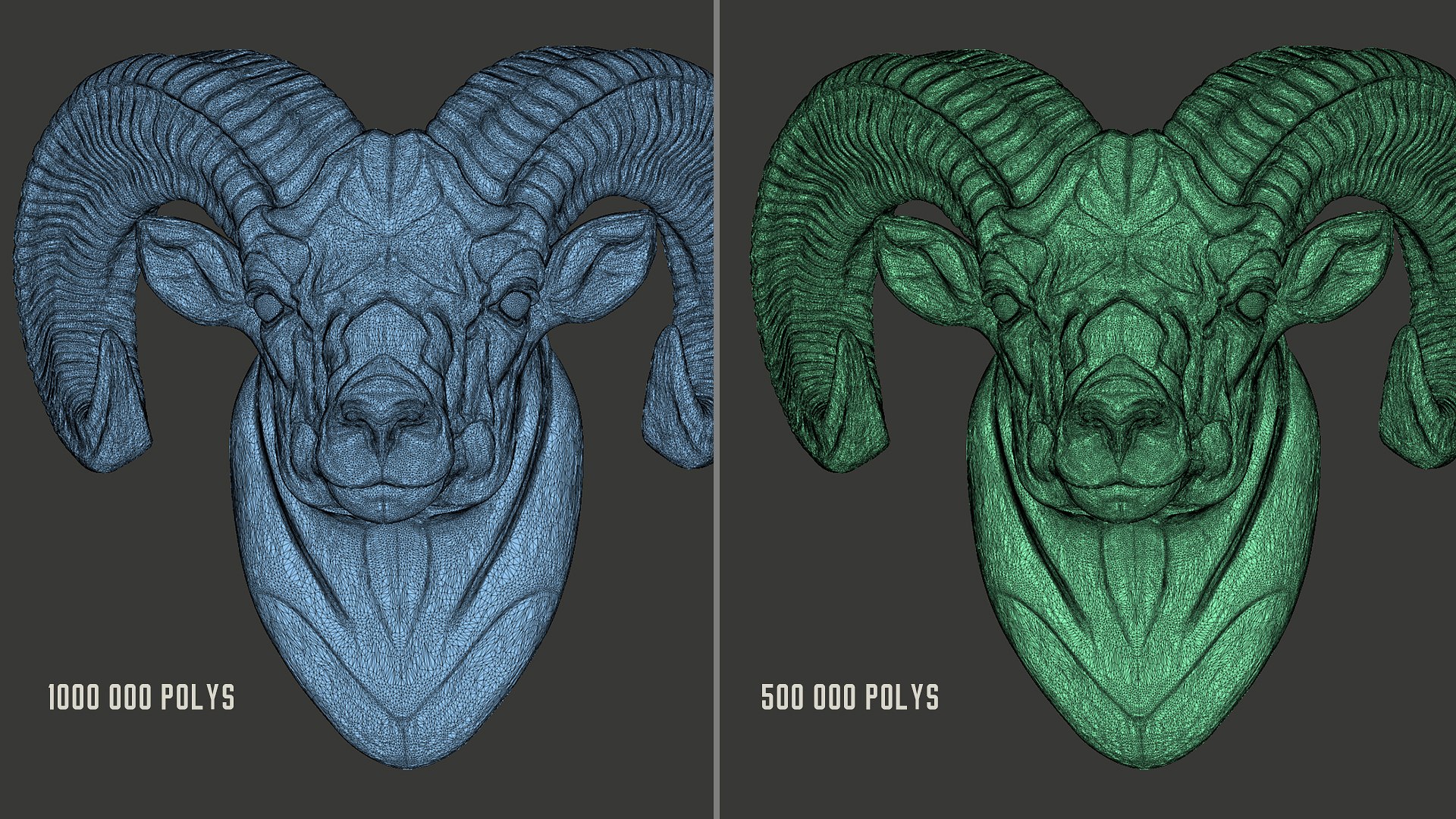 3D Sheep Ram Animal Head Model - TurboSquid 1650299