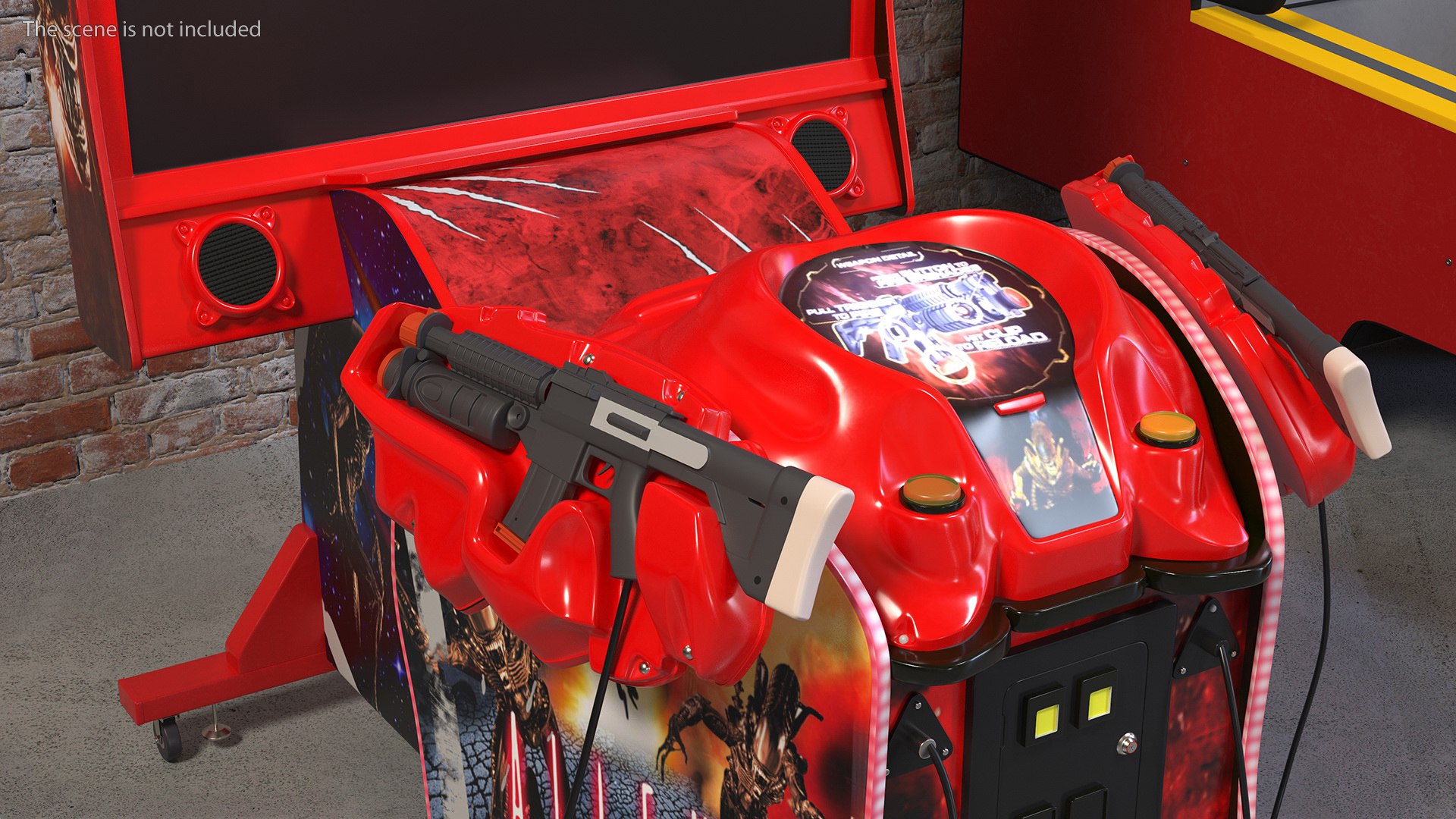 Namco Aliens Armageddon Arcade Machine Off State 3D Model - TurboSquid ...