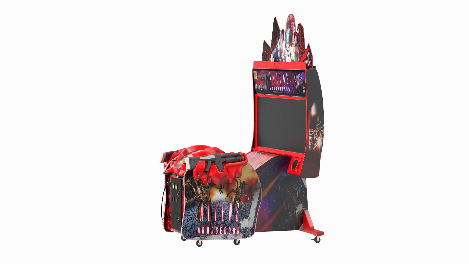 Namco Aliens Armageddon Arcade Machine Off State 3D Model - TurboSquid ...