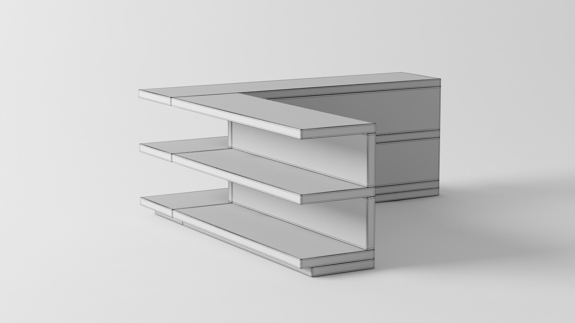3D CLOUD MODULAR RIGHT-CORNER CONSOLE model - TurboSquid 1725679