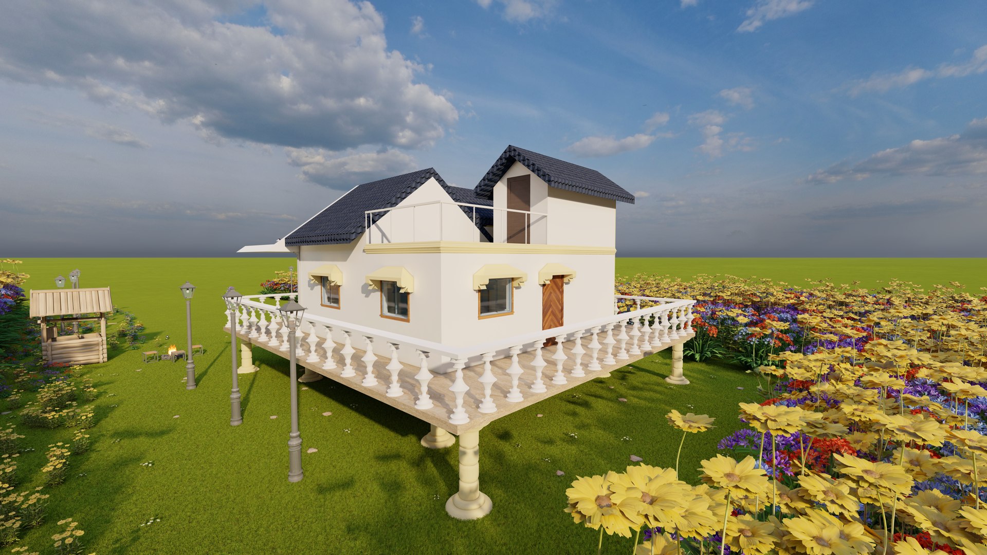 3D Farmhouse 3D Model - TurboSquid 1995663
