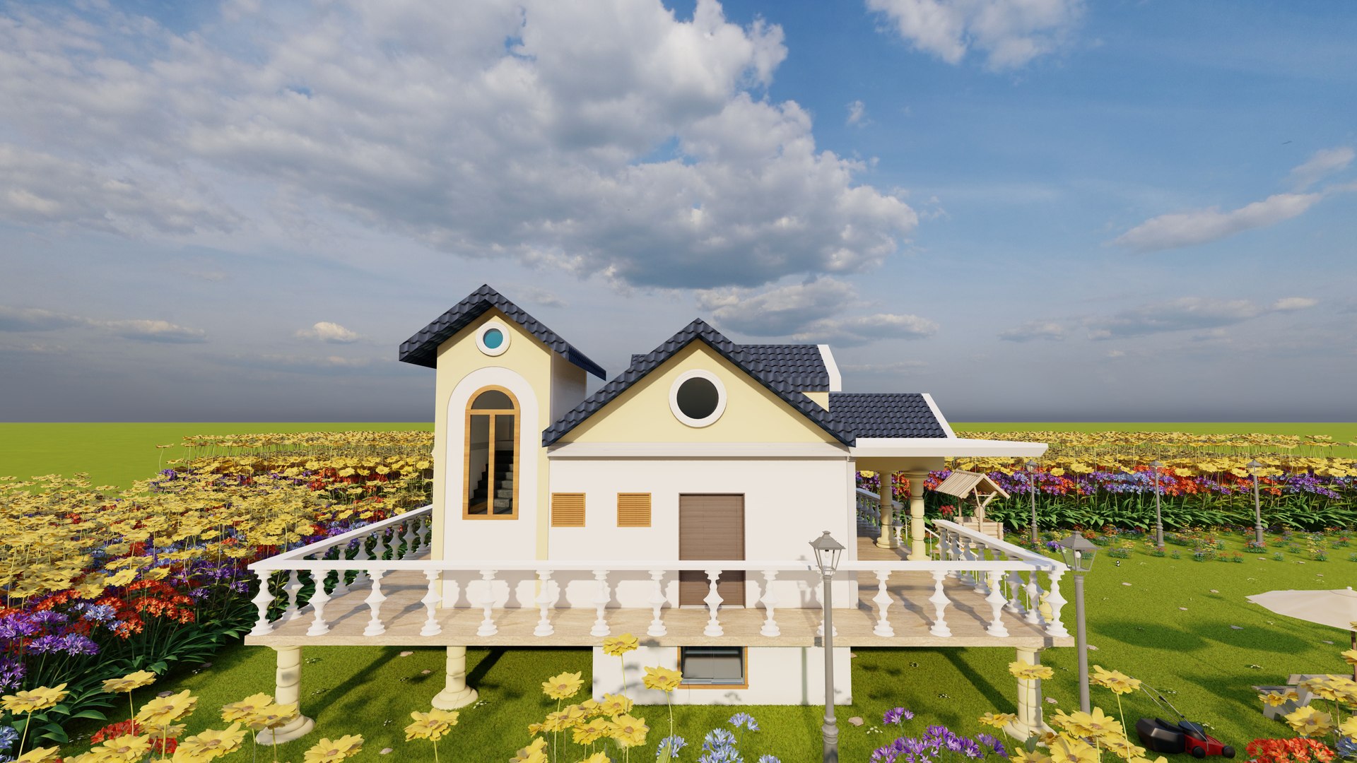 3D Farmhouse 3D Model - TurboSquid 1995663