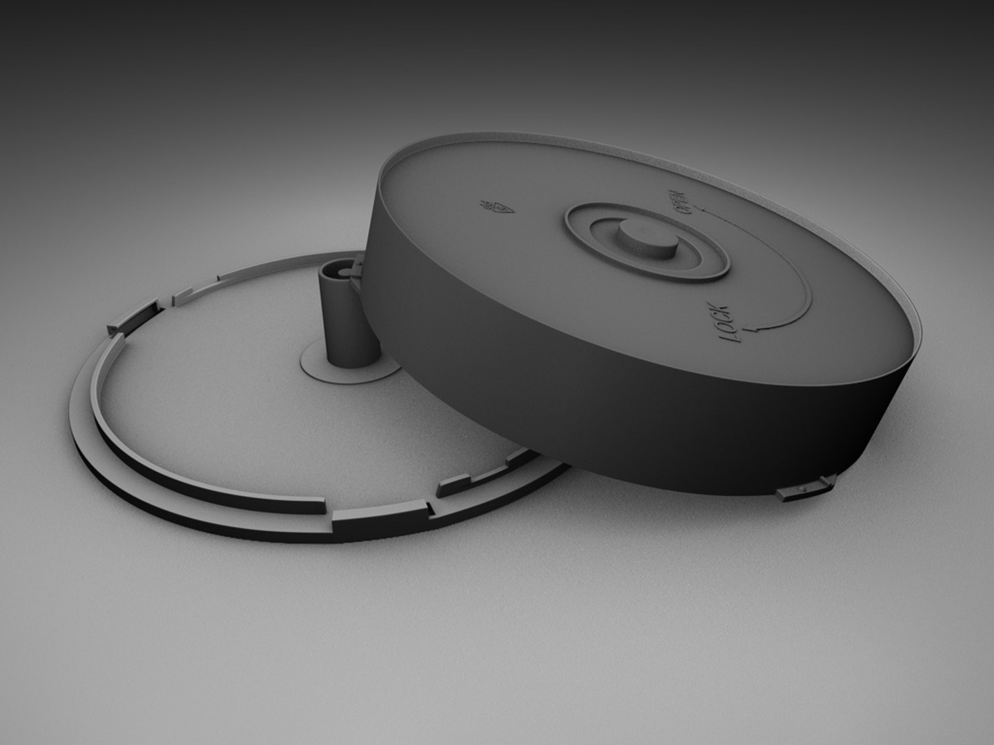 Spindle Cd Dvd 3d C4d