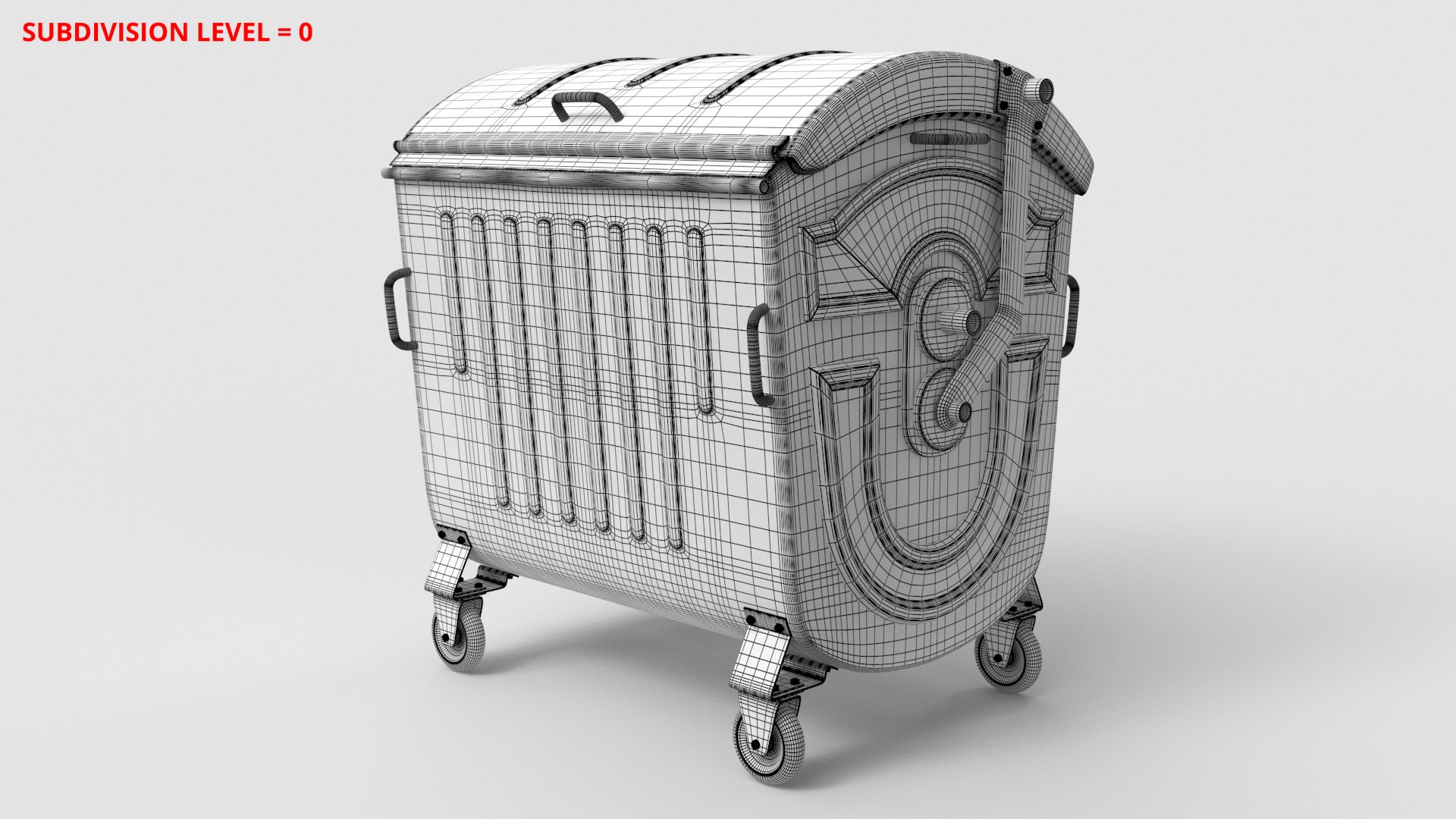 3D Metal Garbage Container Dirty - PBR Model - TurboSquid 2162425