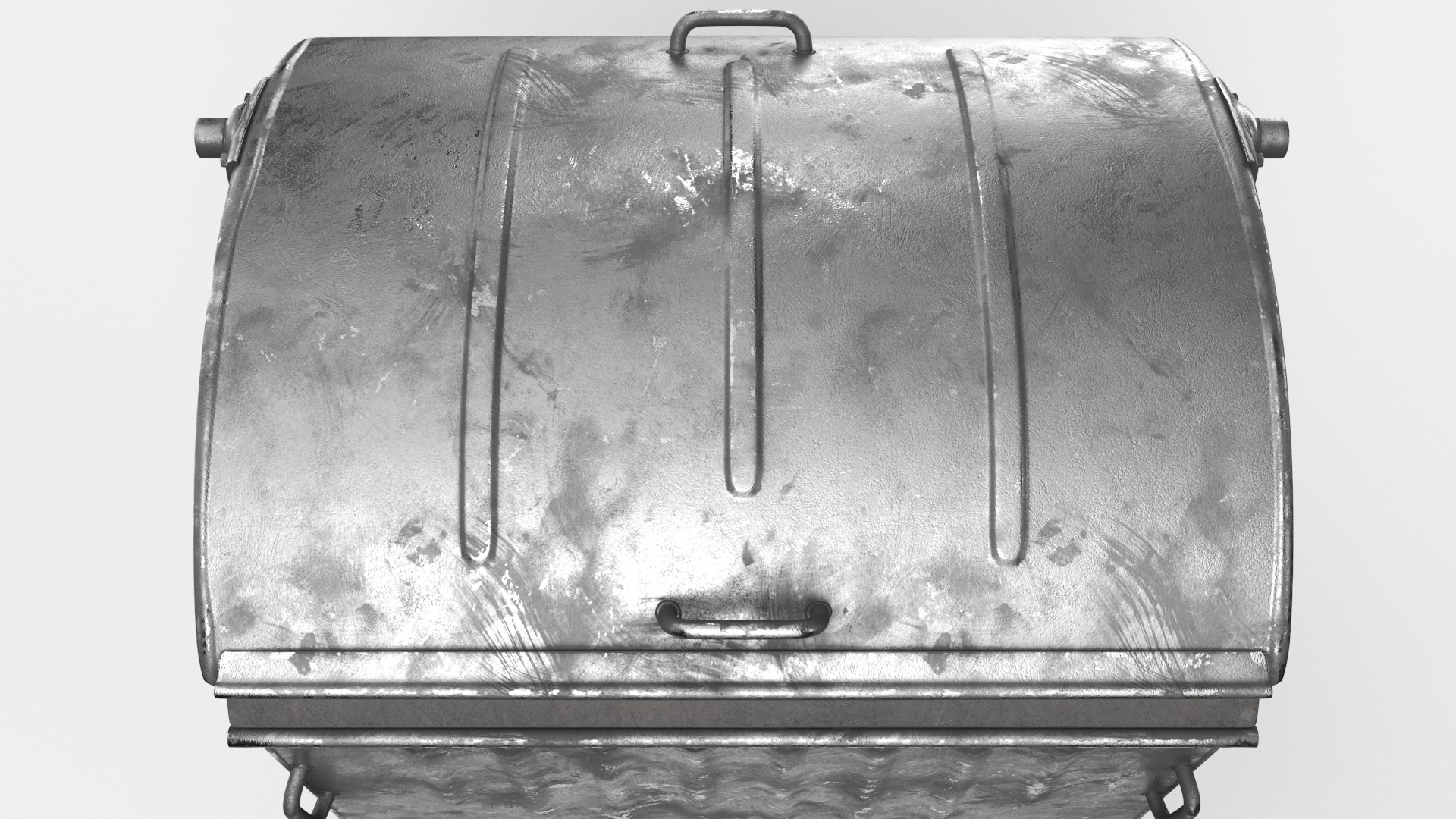 3D Metal Garbage Container Dirty - PBR Model - TurboSquid 2162425