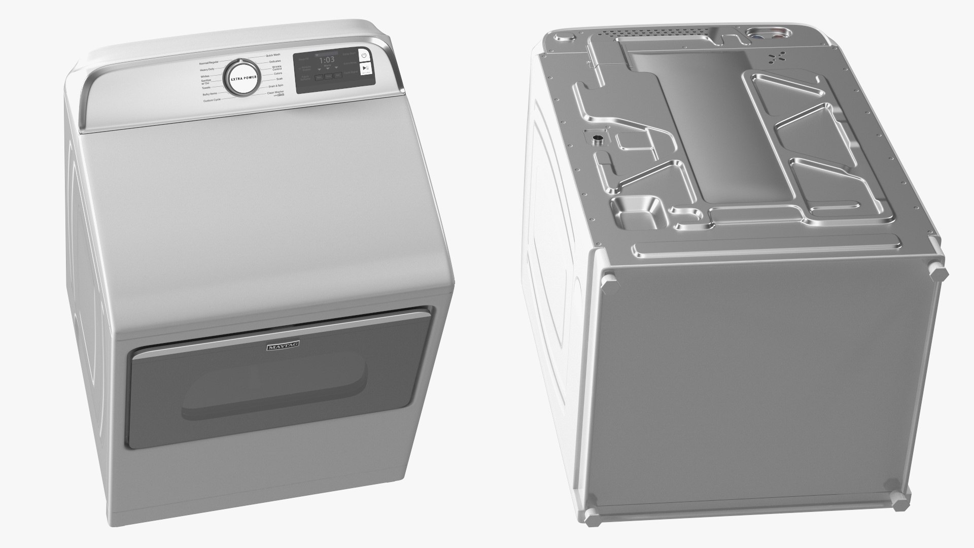 3D Top Load Dryer Machine Maytag White - TurboSquid 2097568