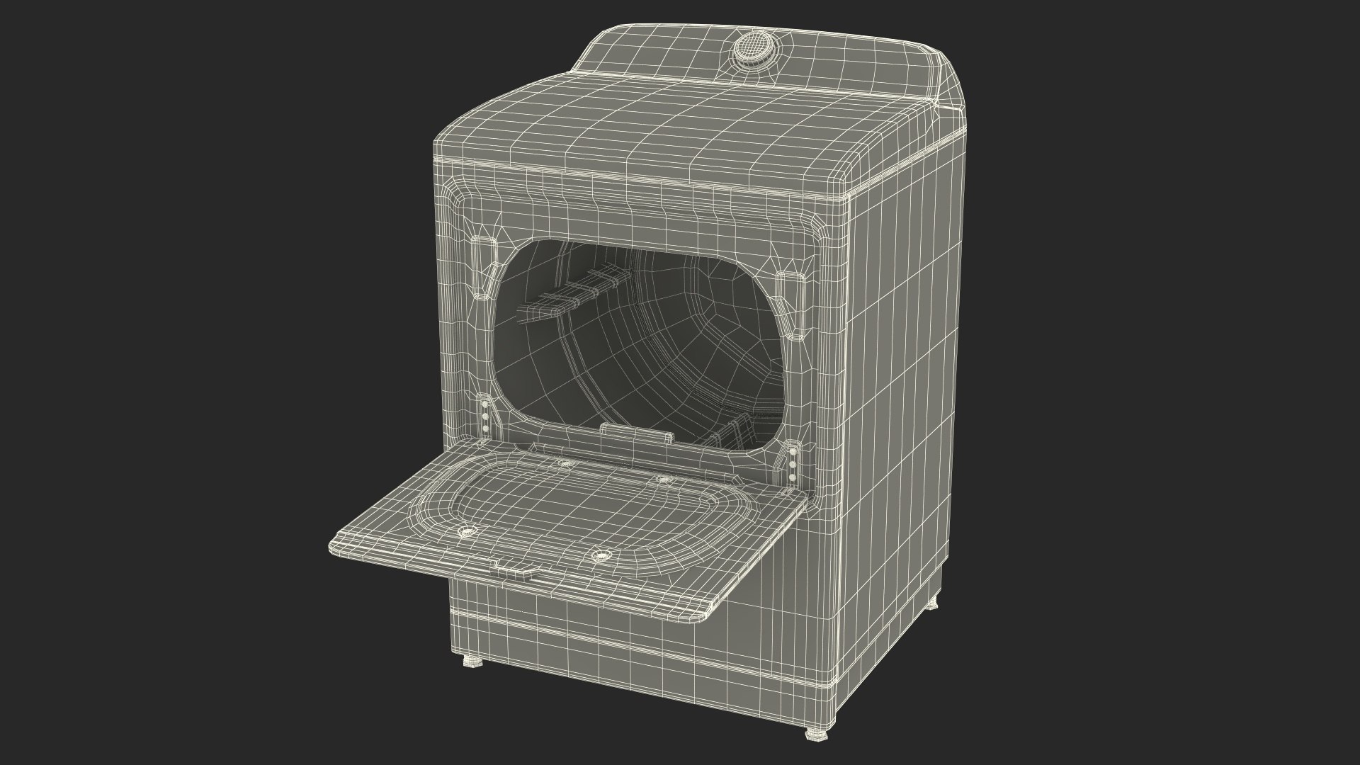 3D Top Load Dryer Machine Maytag White - TurboSquid 2097568