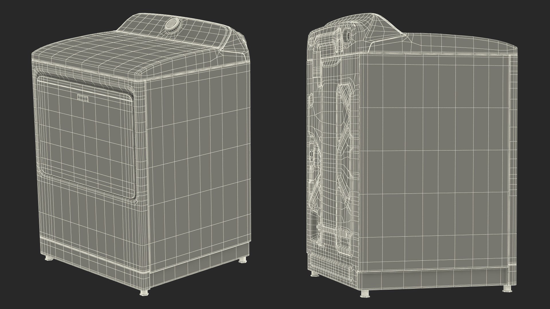 3D Top Load Dryer Machine Maytag White - TurboSquid 2097568