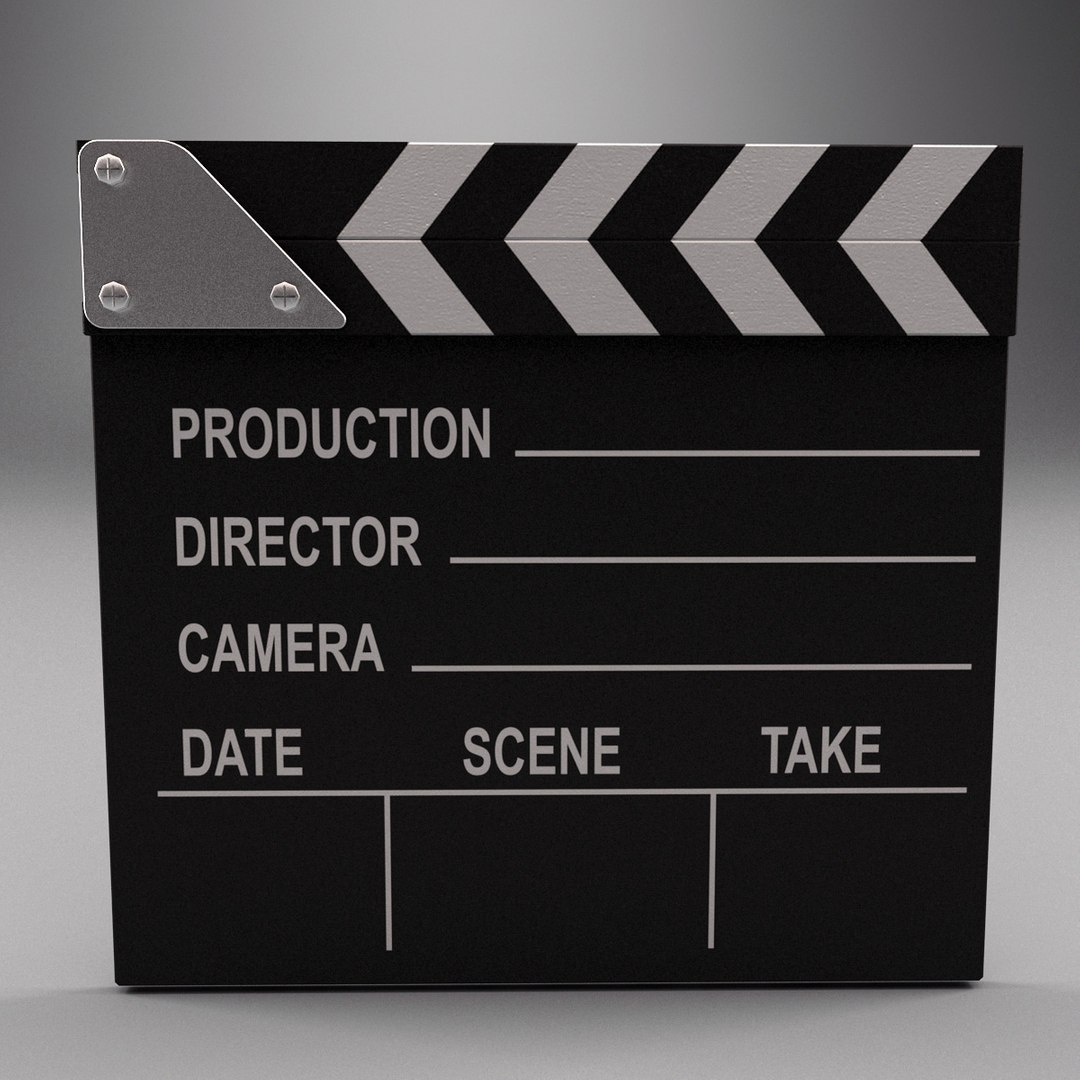 3d Clapboard V2 Model