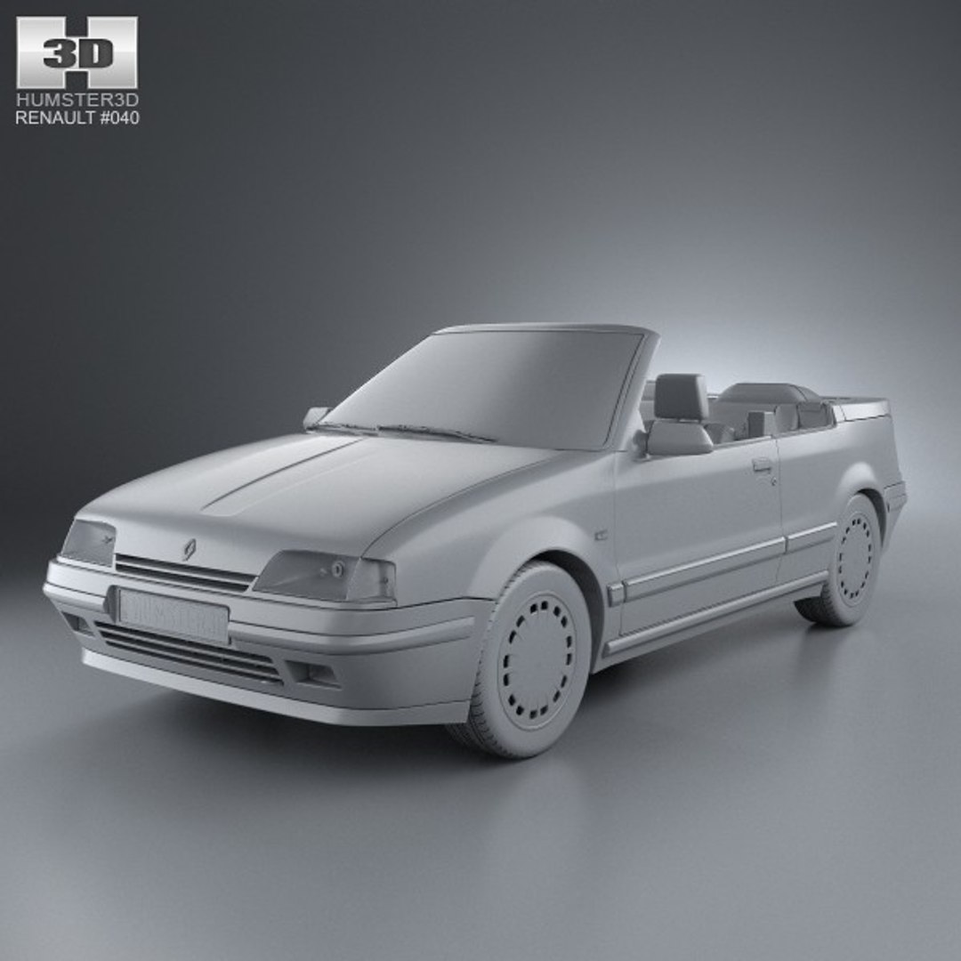 renault 19 convertible 3d c4d