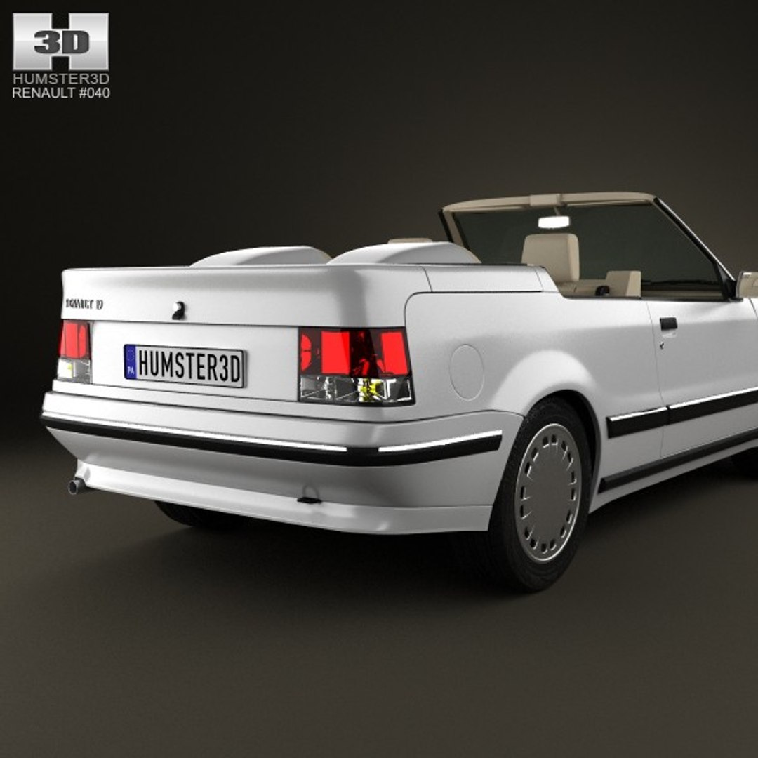 renault 19 convertible 3d c4d