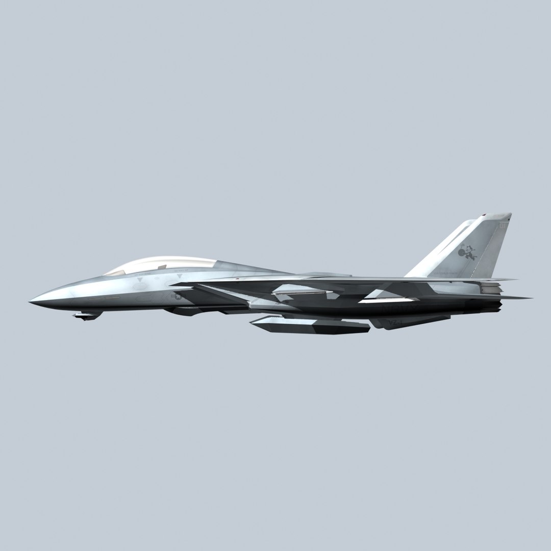 3d model of concept fighter f-14z- stealth