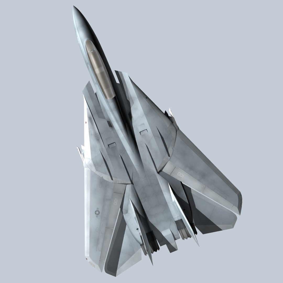 3d model of concept fighter f-14z- stealth