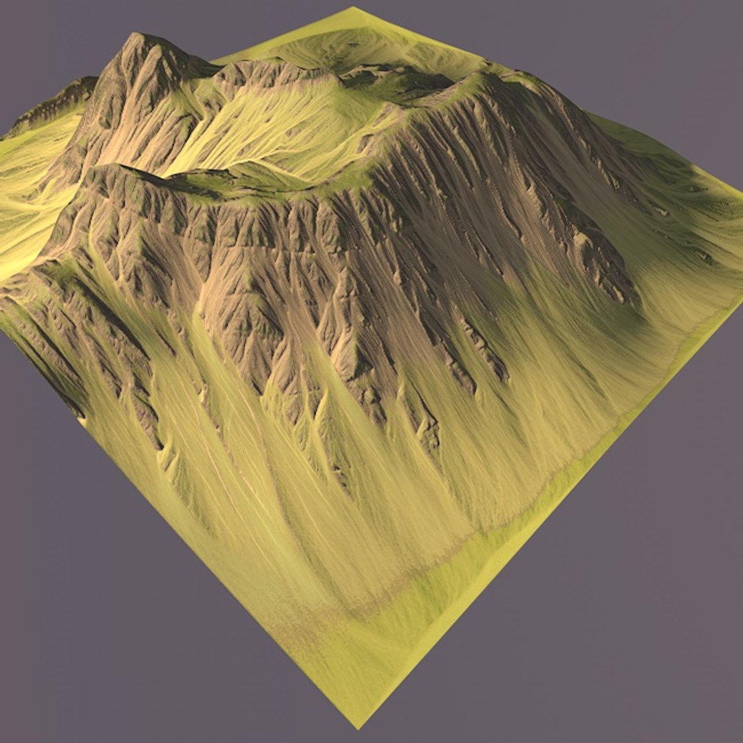 Obj Mountain Maps Terrain