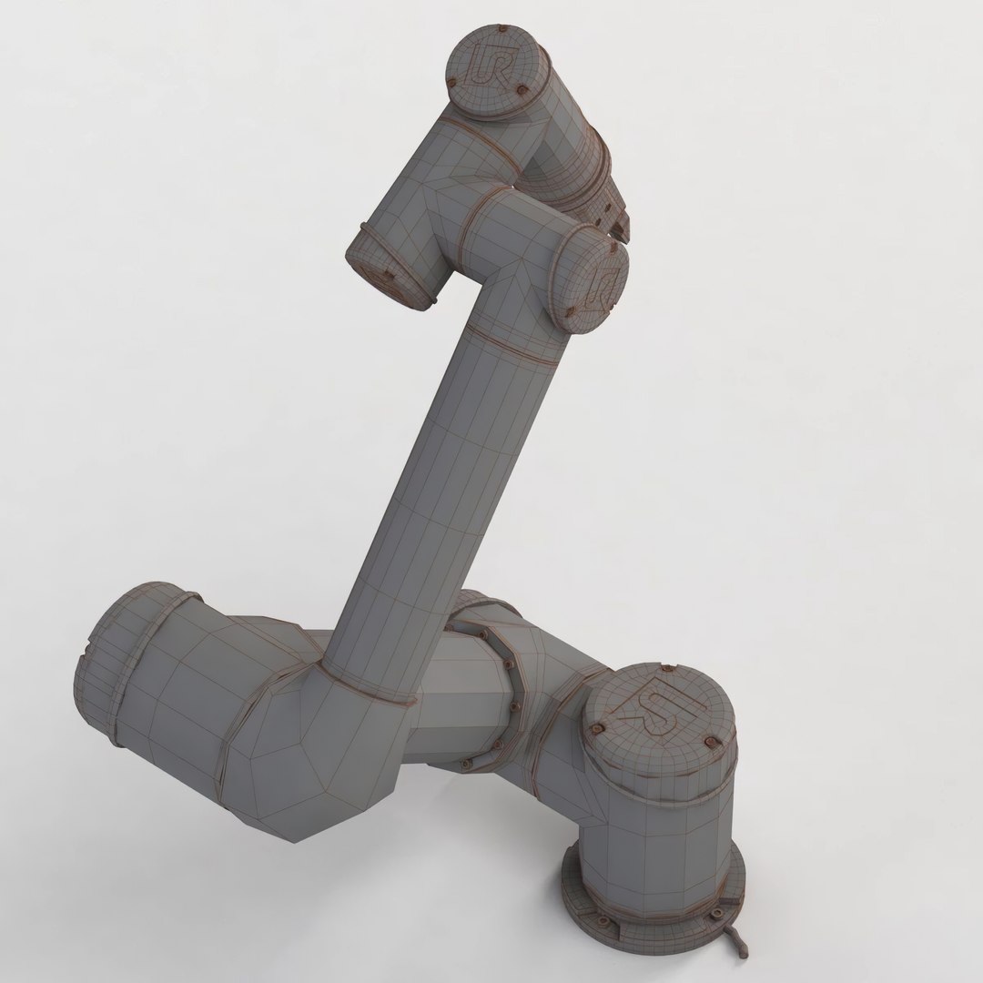 3D UR5 With Hitbot Electric Gripper - TurboSquid 2021122