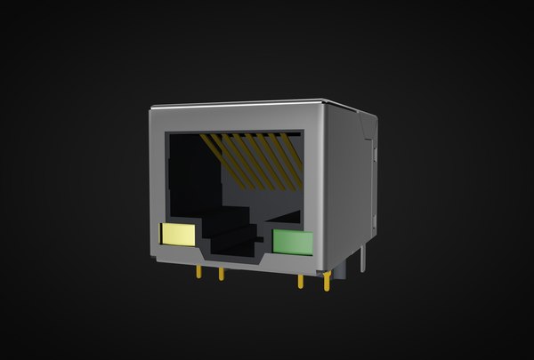 modelo 3d Enchufe Ethernet Conector RJ45 F - TurboSquid 1327940