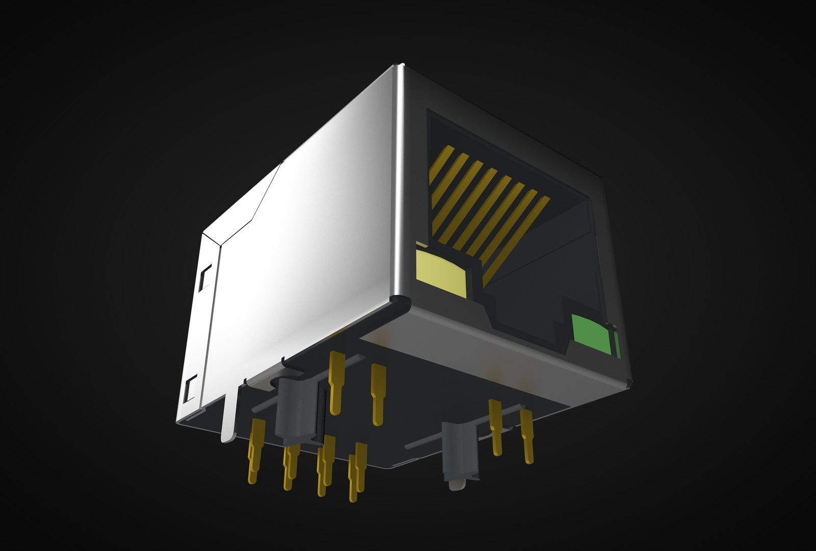 Connector Ethernet Socket Model - TurboSquid 1327940