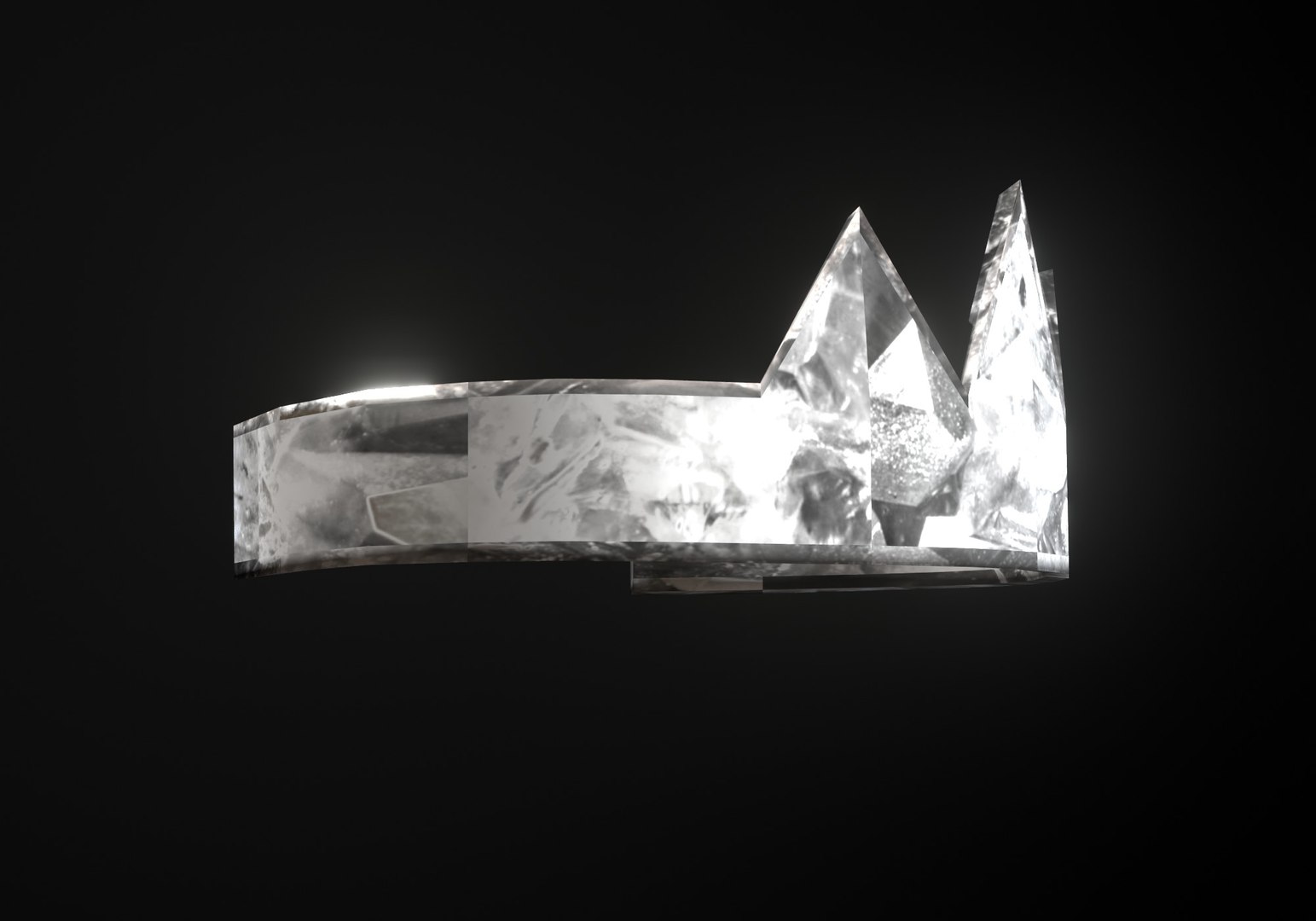 3D rusty silver crown - TurboSquid 1892289