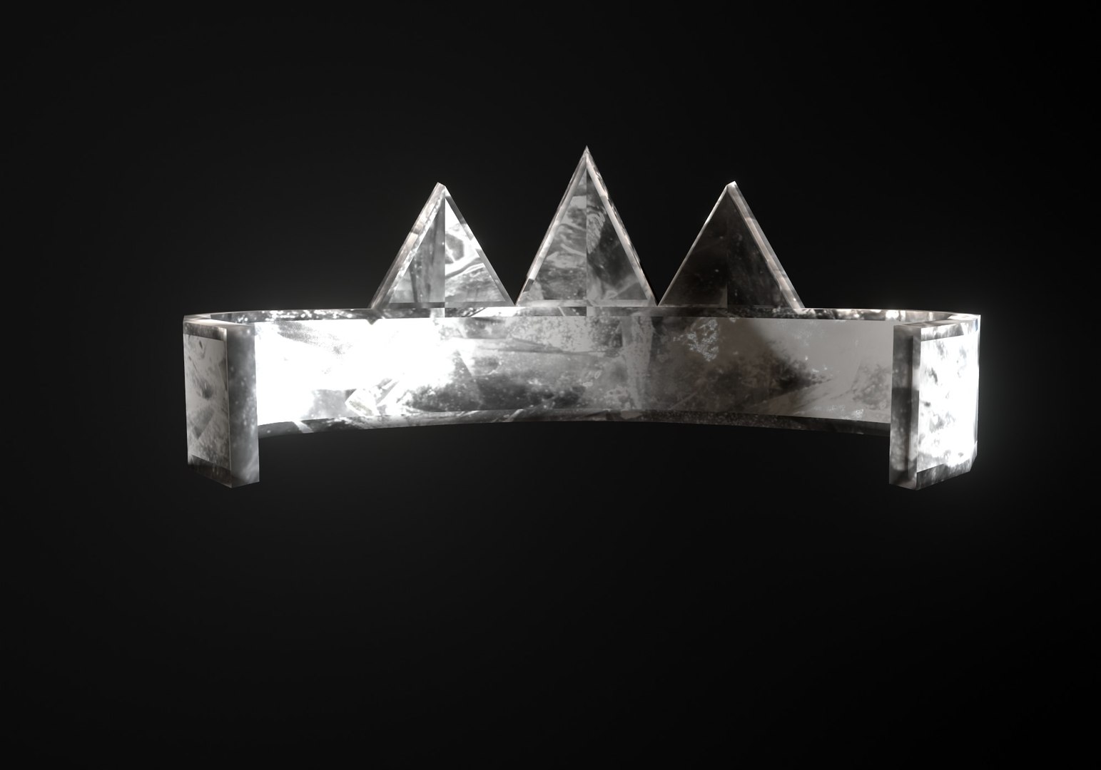 3D rusty silver crown - TurboSquid 1892289