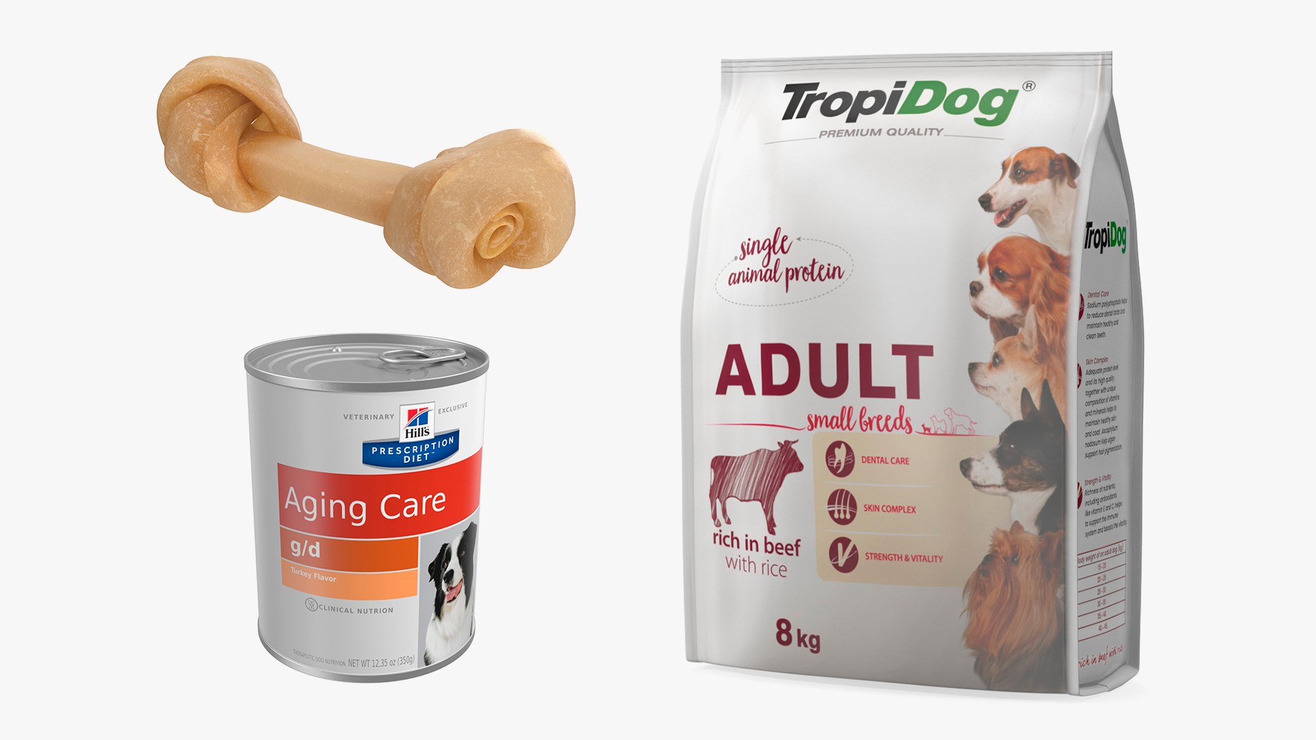 Dog Food Collection 3D - TurboSquid 2118781
