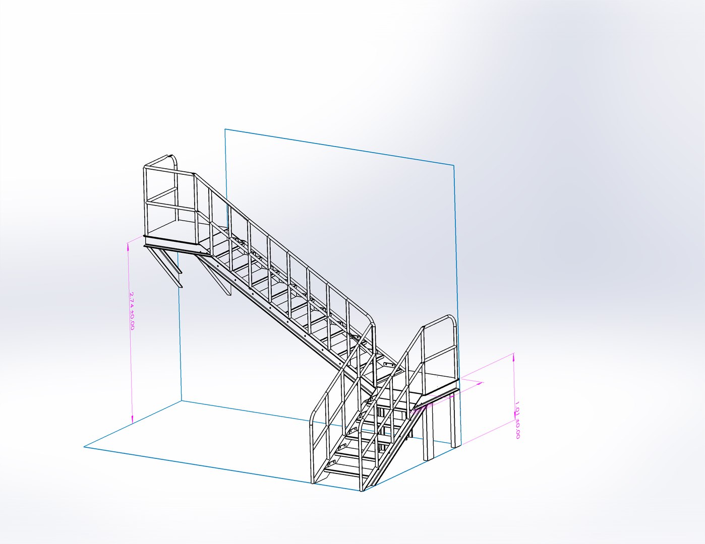 3D Stairs Model - TurboSquid 1974735