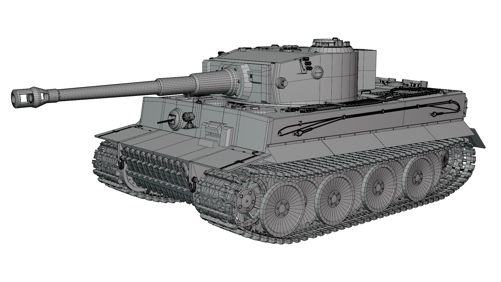 3D Model Tank Tiger 1 - TurboSquid 2014915