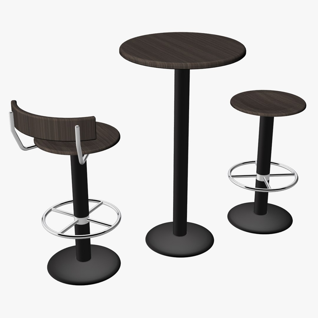 Bistro Tables 3d Model