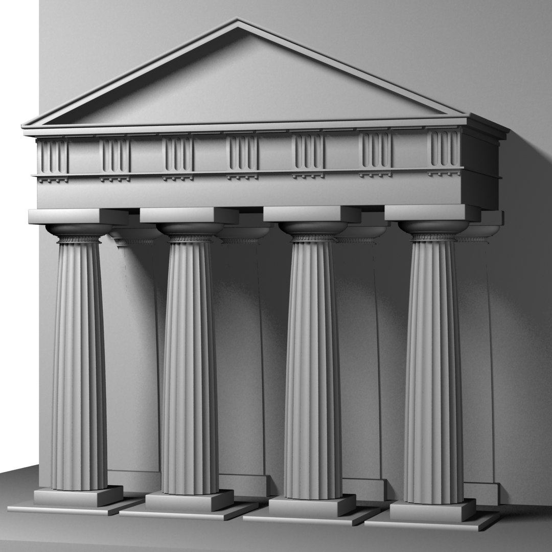Doric Order Portal 3d Model