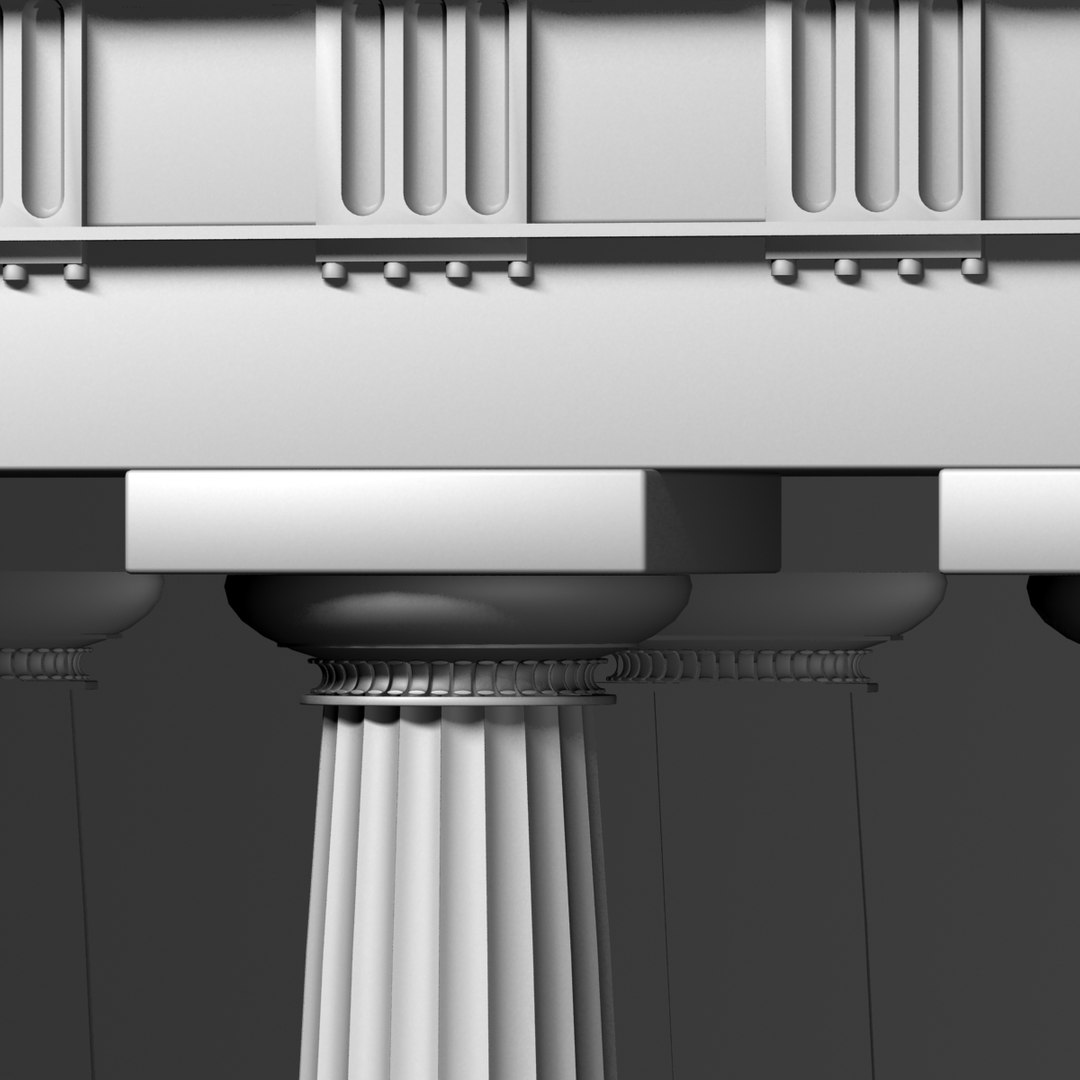 Doric Order Portal 3d Model